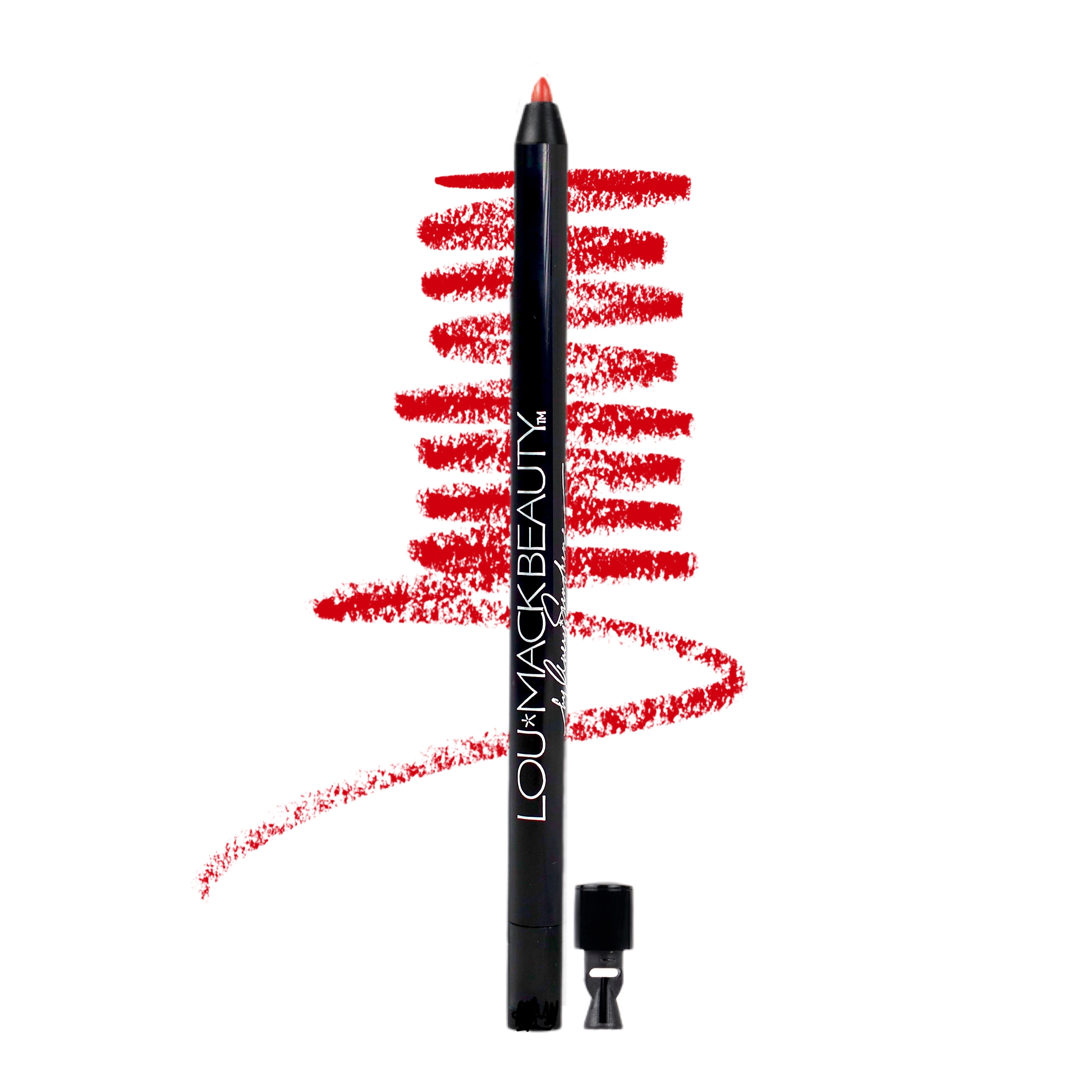 Lou Mack Beauty "ALL IN MY HEAD" Retractable Gel Lip Liner w/sharpener ...